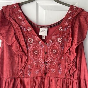Knox Rose | Tops | Rust Colored Top | Poshmark